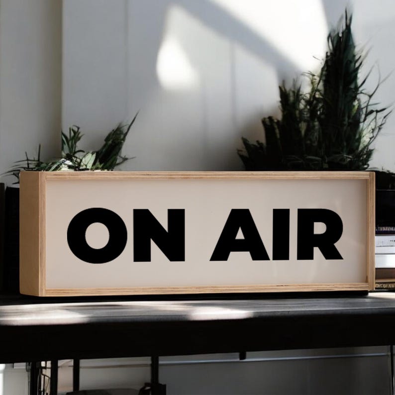 On Air Sign With Remote Control, Wall Mountable on Air Light Box ...
