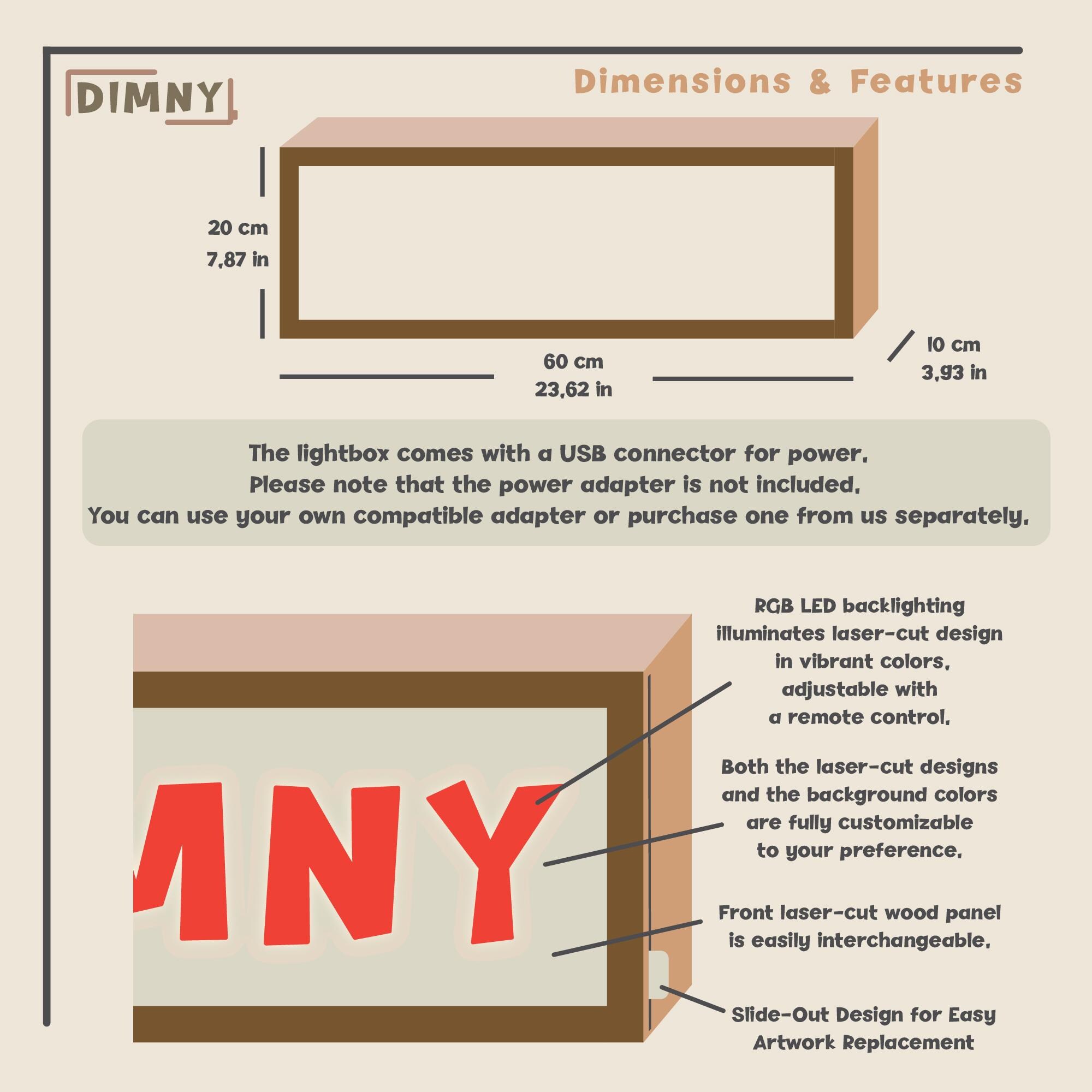 Led Light Box With Custom Text Personalized Business Logo Sign Lightbox ...