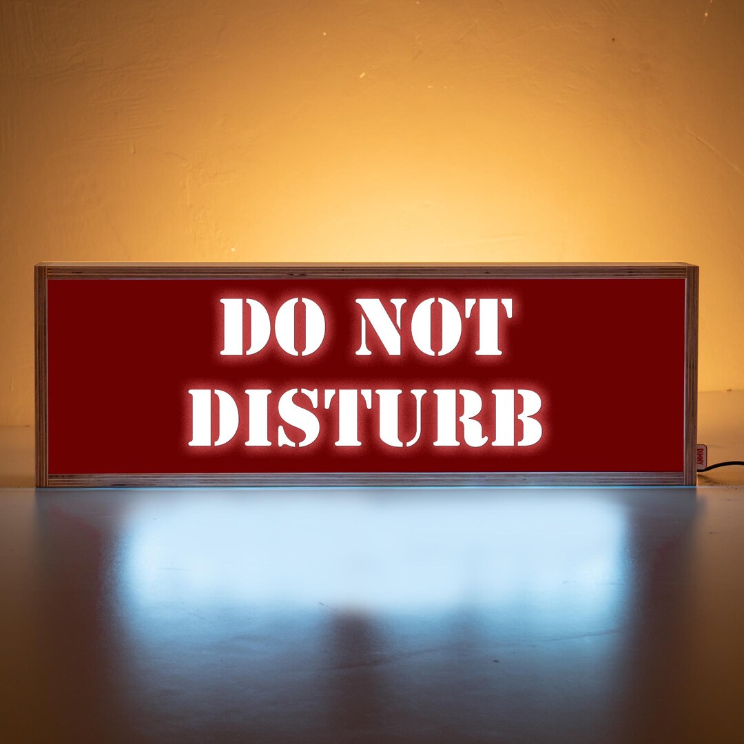 Do Not Disturb Light Box With Remote Control - Etsy