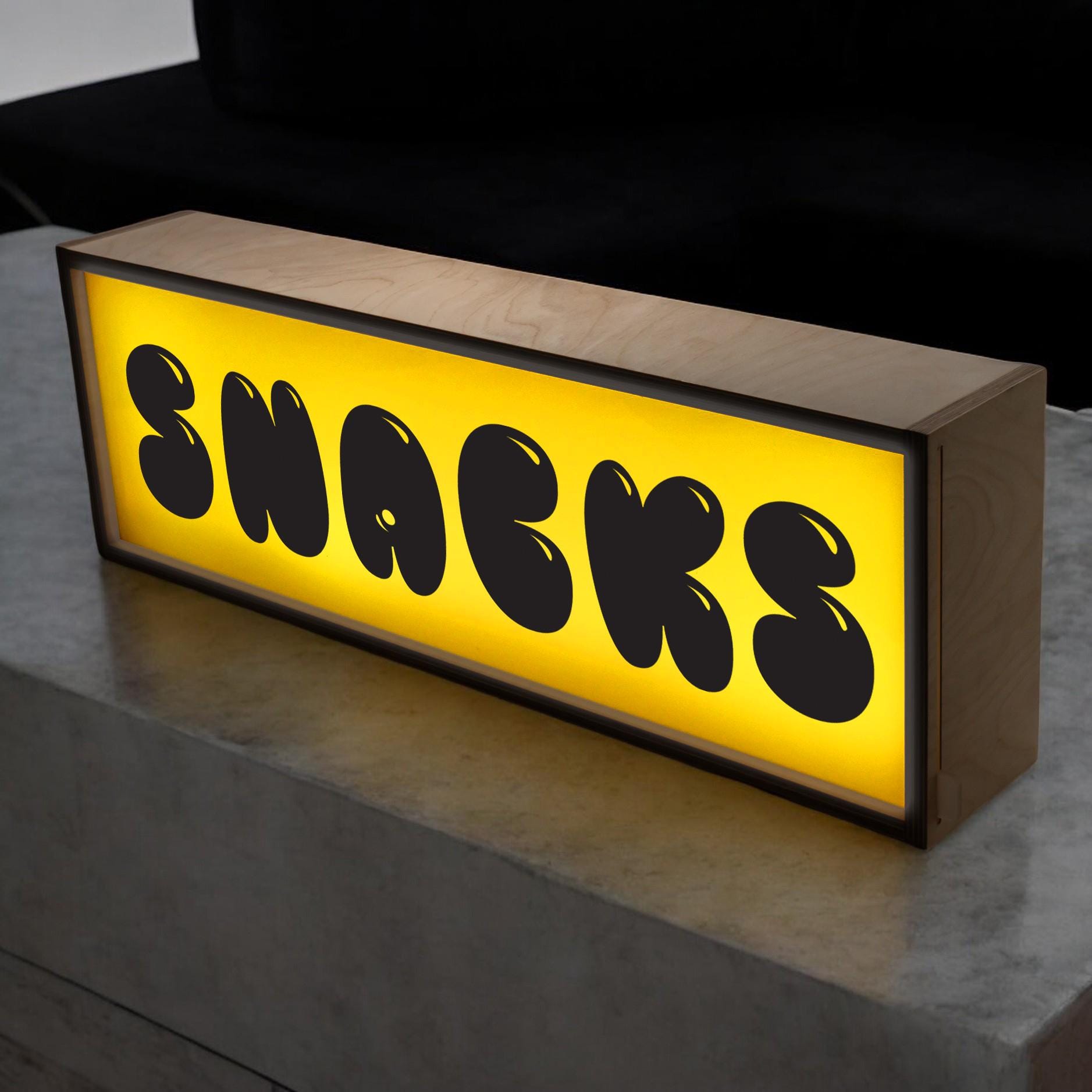 Custom Handmade Lightbox Sign - LED Lamp for Studio, Home Decor, Night ...