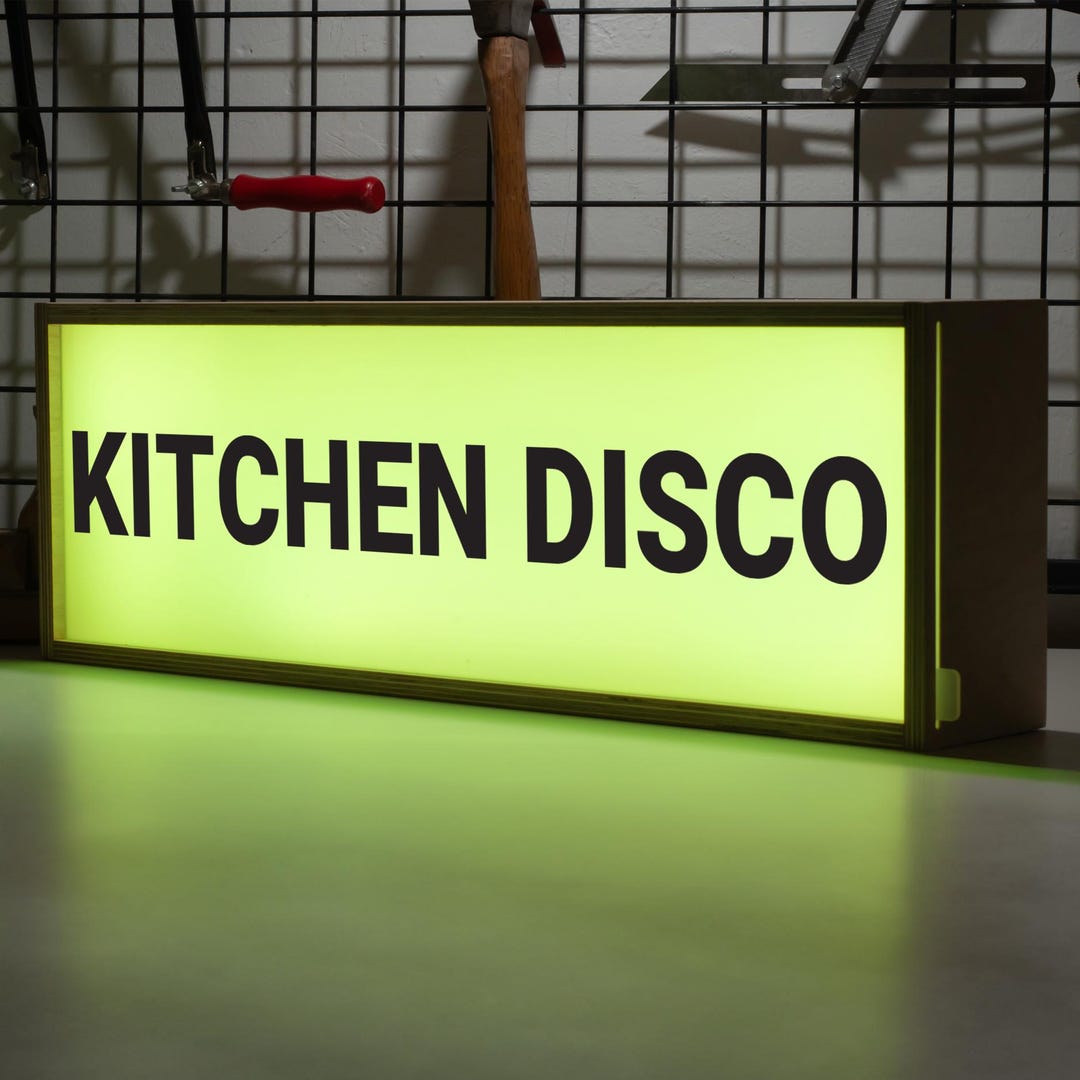Retro Kitchen Disco Light Box: Funny Gift for Home Cooks - Etsy