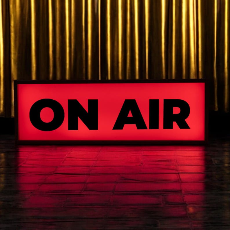 On Air Sign With Remote Control, Wall Mountable on Air Light Box ...