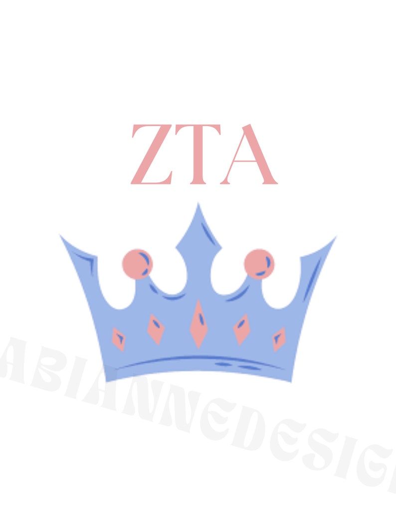 Zeta Tau Alpha Wall Collage | Blue and Pink | Wall Art Design ...