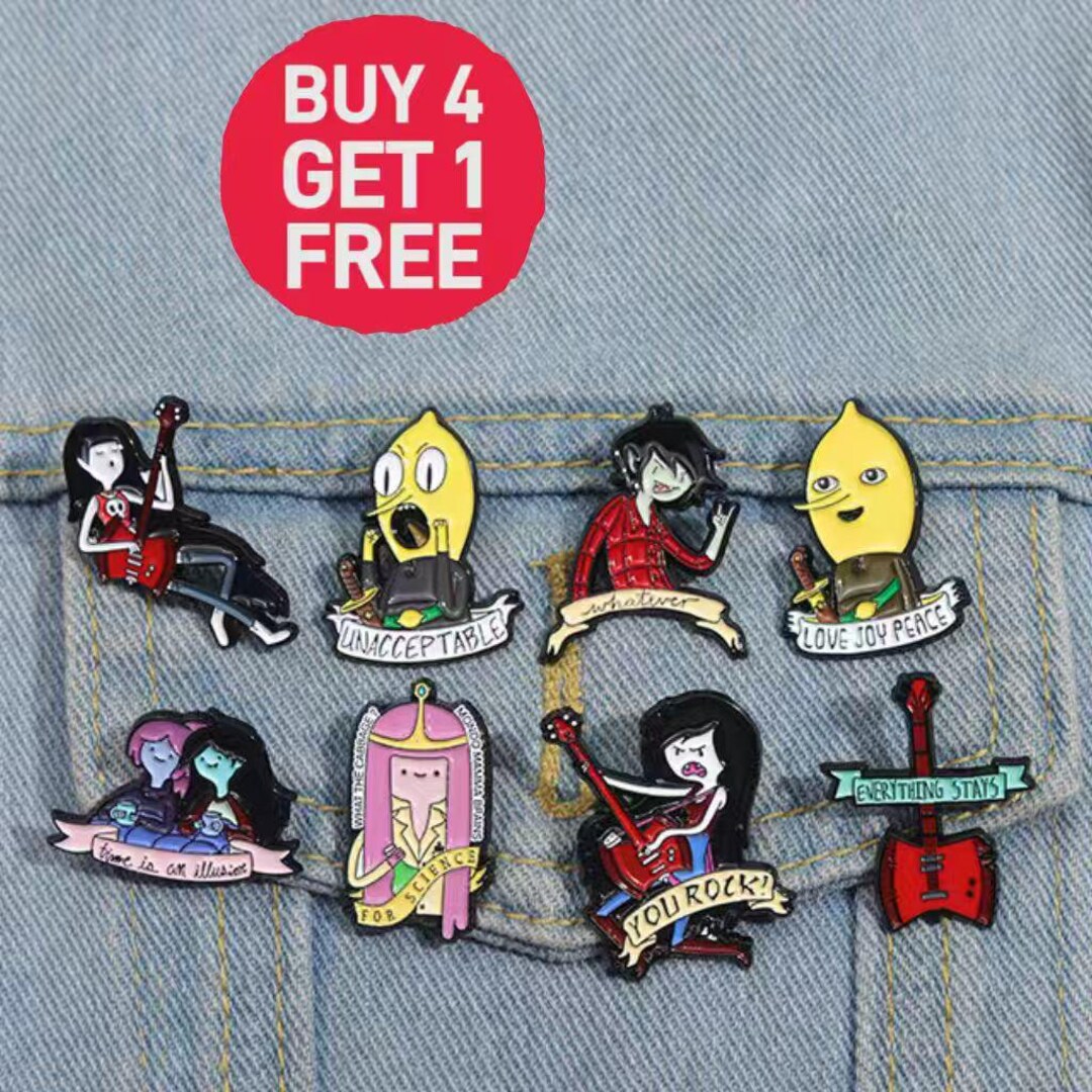 Adventure Time Pin Lemongrab Marceline the Vampire Queen Marshall Lee ...