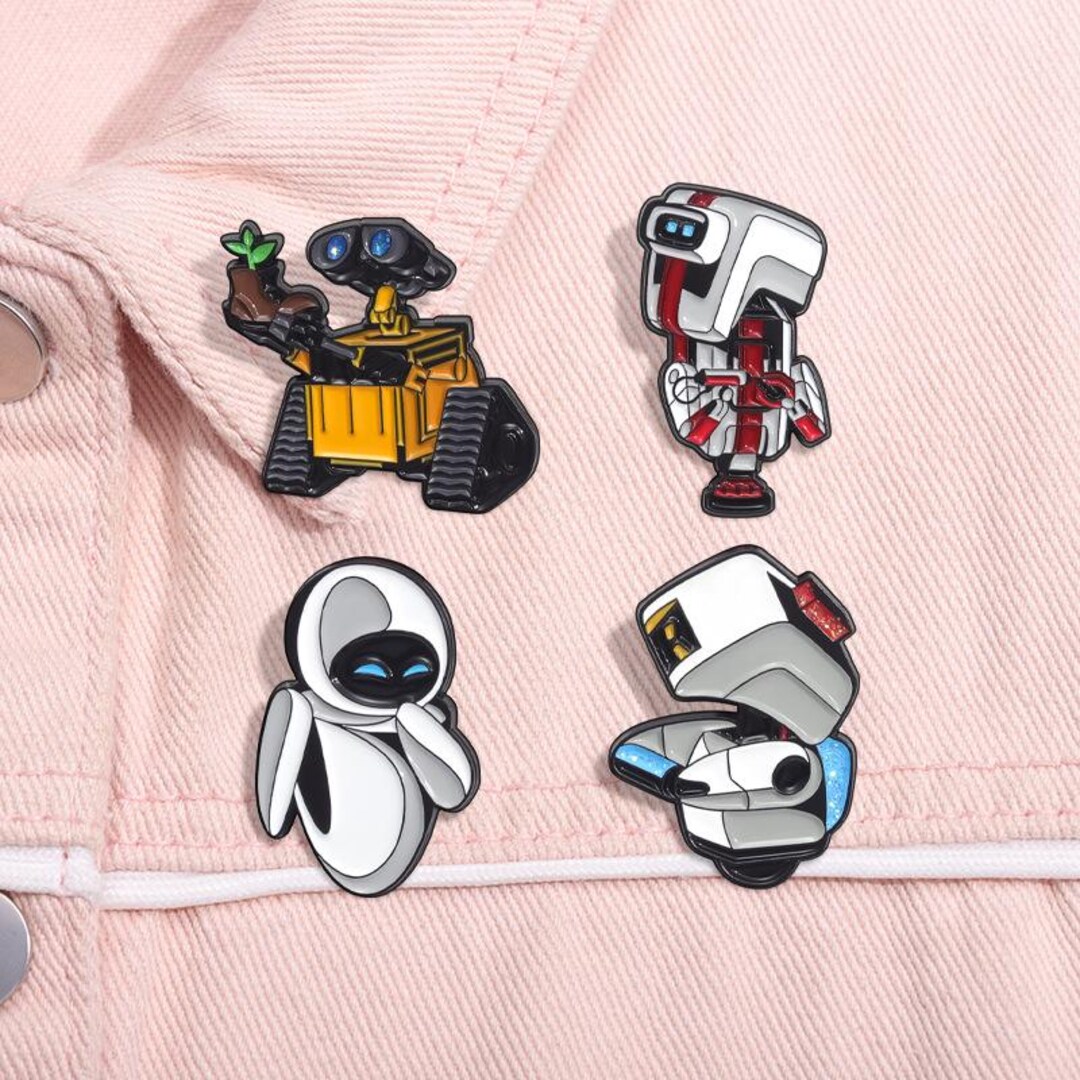 Wall-e Pin and Eve Pin Burn-e M-O Enamel Pin - Etsy