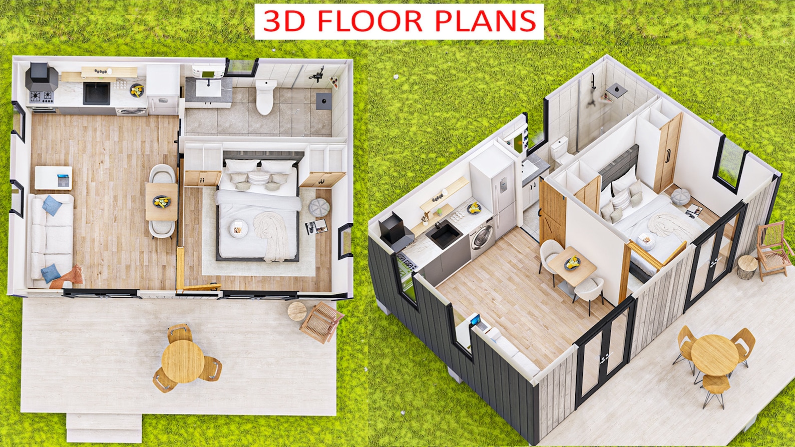Tiny House Plans 14 X 20, Small House, Cabin House Plans, Tiny Home ...