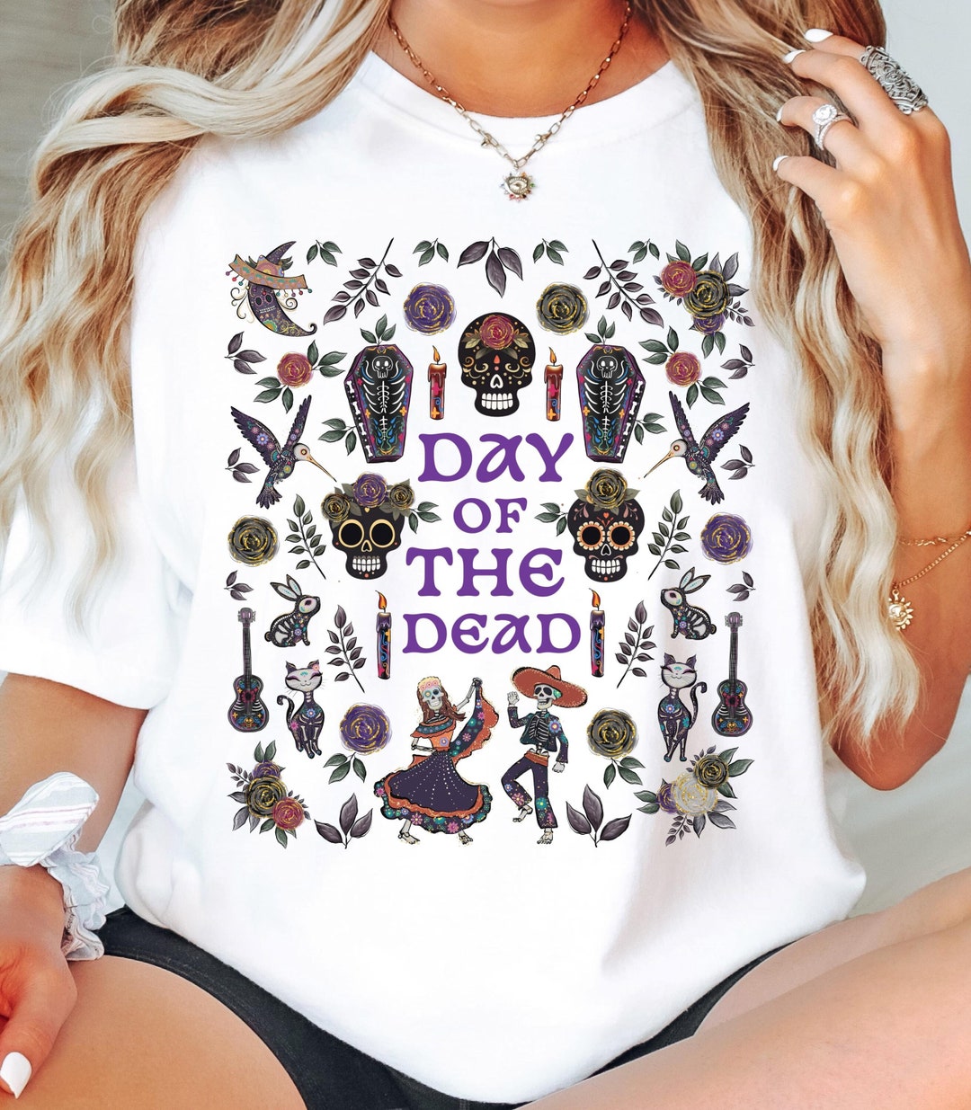Day of the Dead Shirt Dia De Los Muertos Tshirt Mexican Art Latina ...