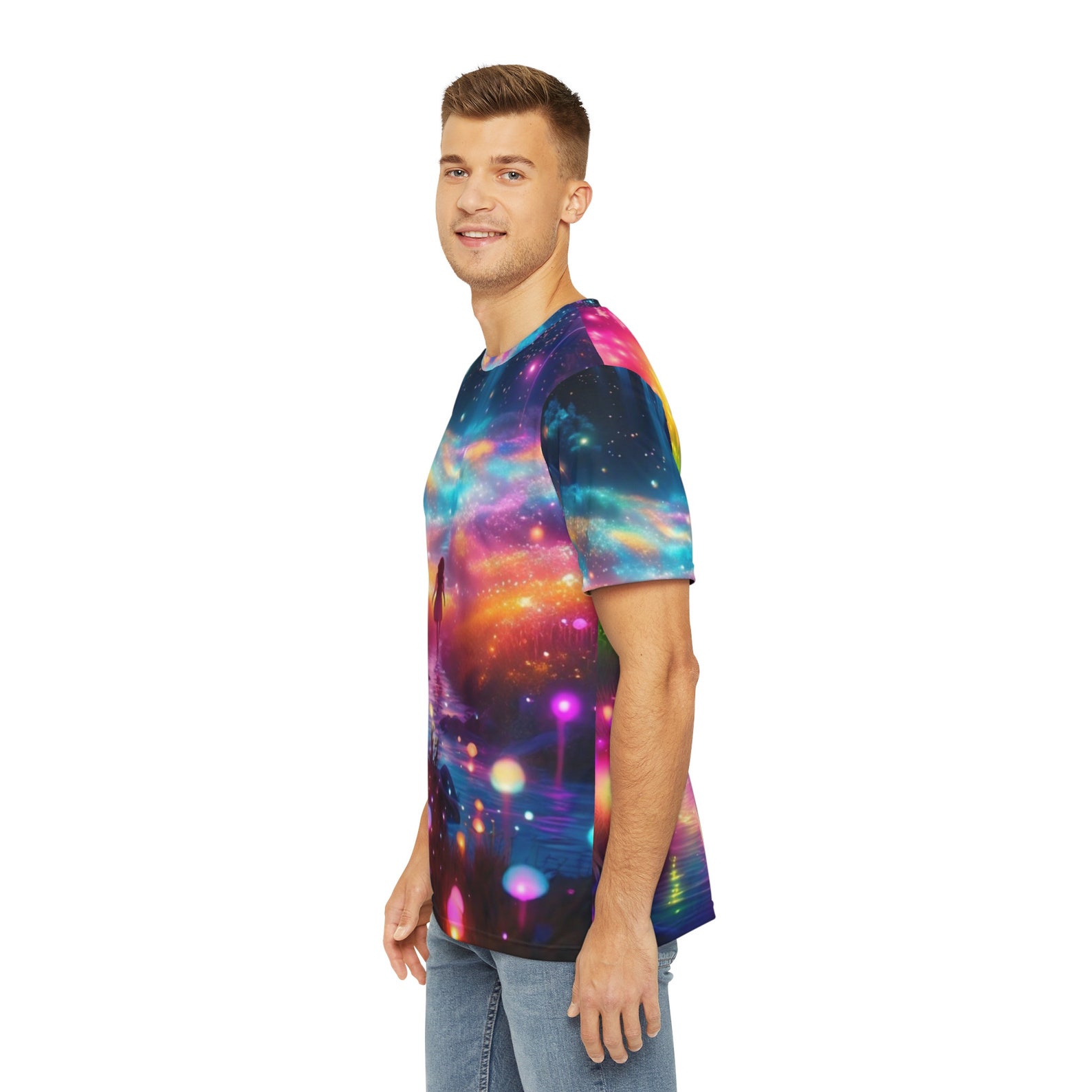 Colorful Tshirt Gift for Him Magical Top Multicolor Shirt for Birthday ...