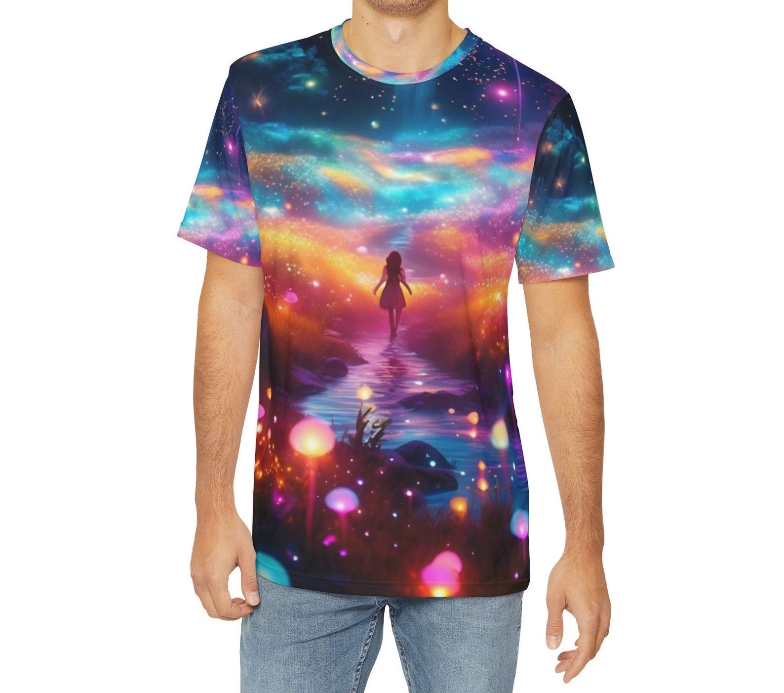 Colorful Tshirt Gift for Him Magical Top Multicolor Shirt for Birthday ...