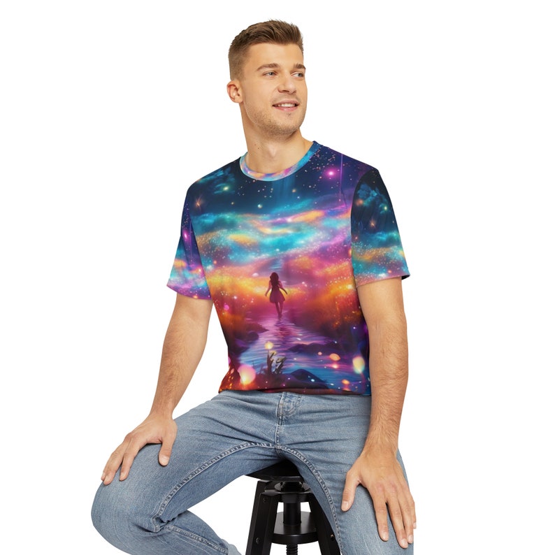 Colorful Tshirt Gift for Him Magical Top Multicolor Shirt for Birthday ...