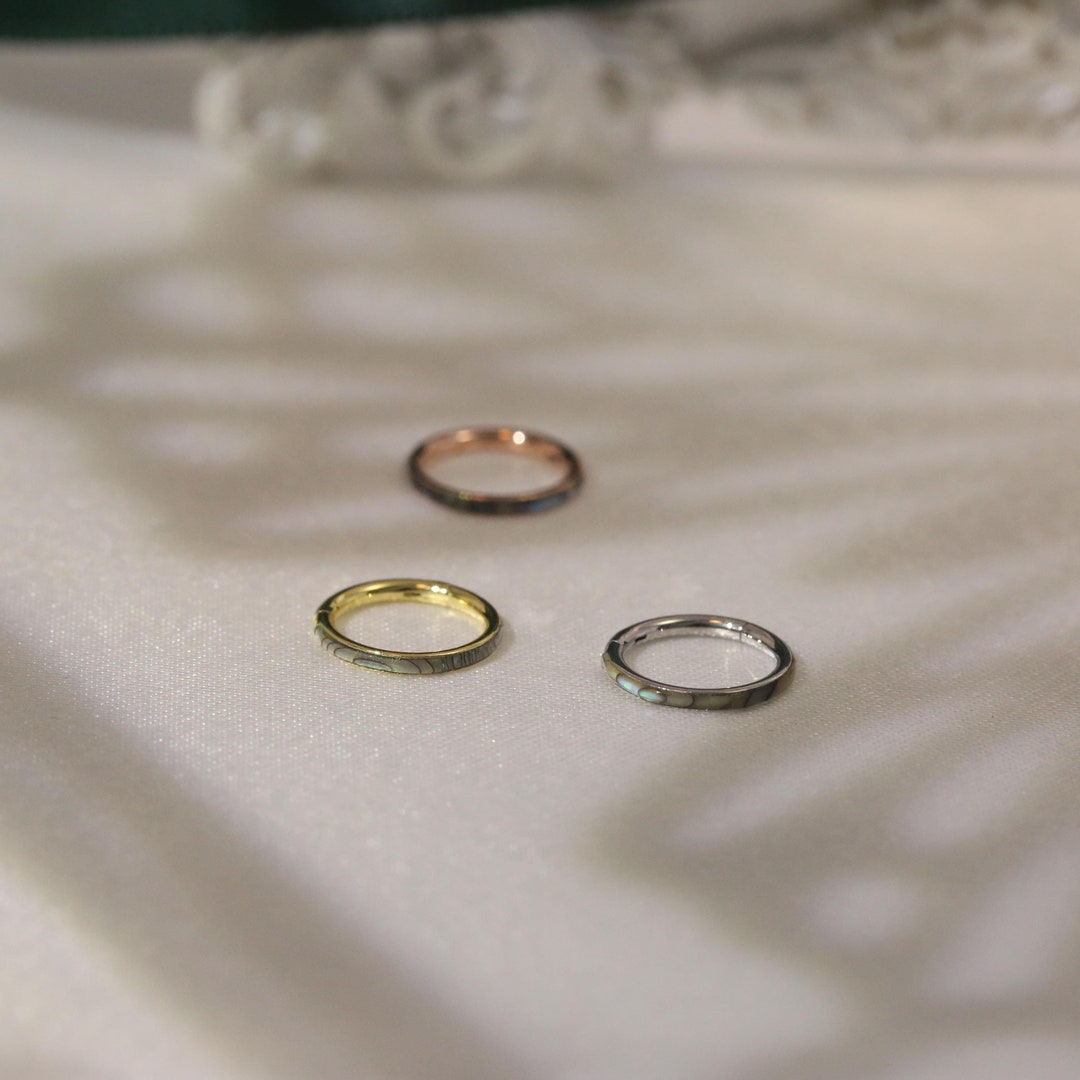 316L Shell Nose Ring/nasal Septum Piercing/hinged Nose Ring 16G ...