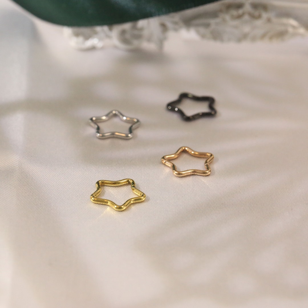 Fashion Five-pointed Star Nasal Septum Ring Nasal Septum Jewelry Nose ...