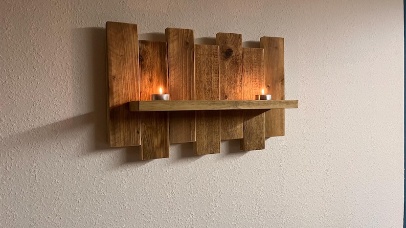 Floating Wall Shelf Made From Recycled Scaffolding Planks, Recycled ...