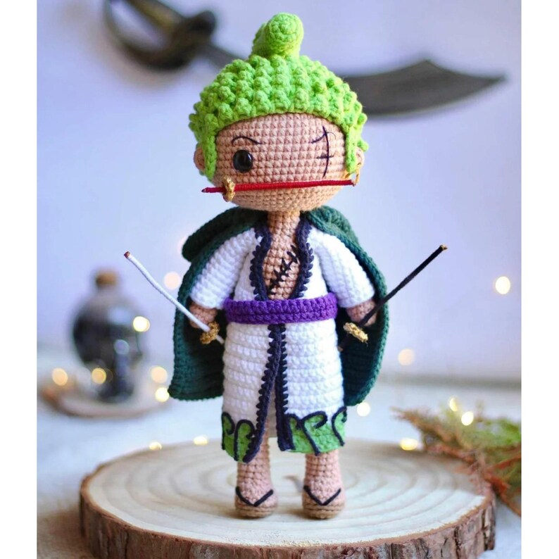 One Piece Series Crochet Pattern Zoro, PDF Crochet Pattern, Simple ...