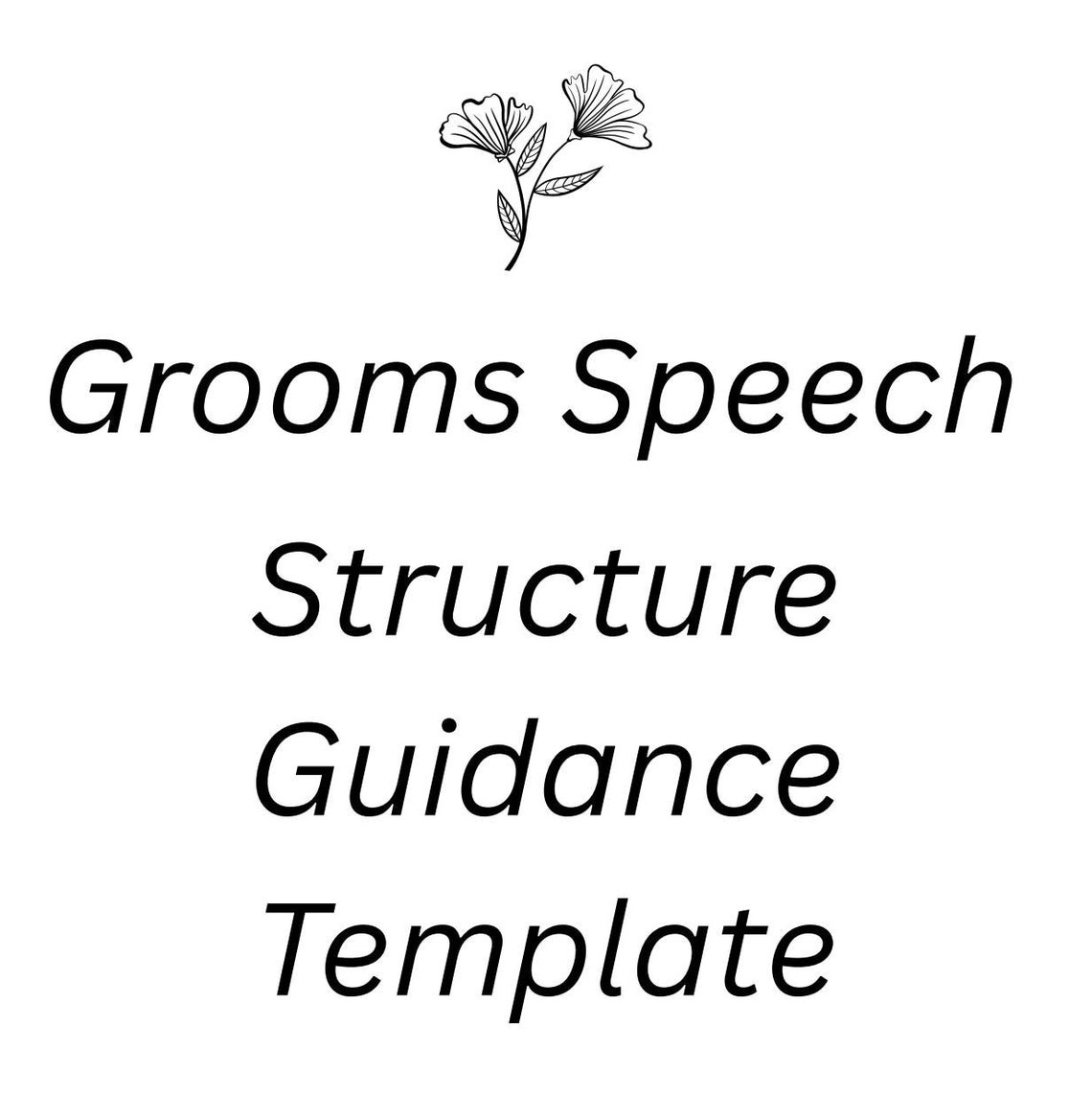 Proven Groom Speech Template - Instant Download - Etsy