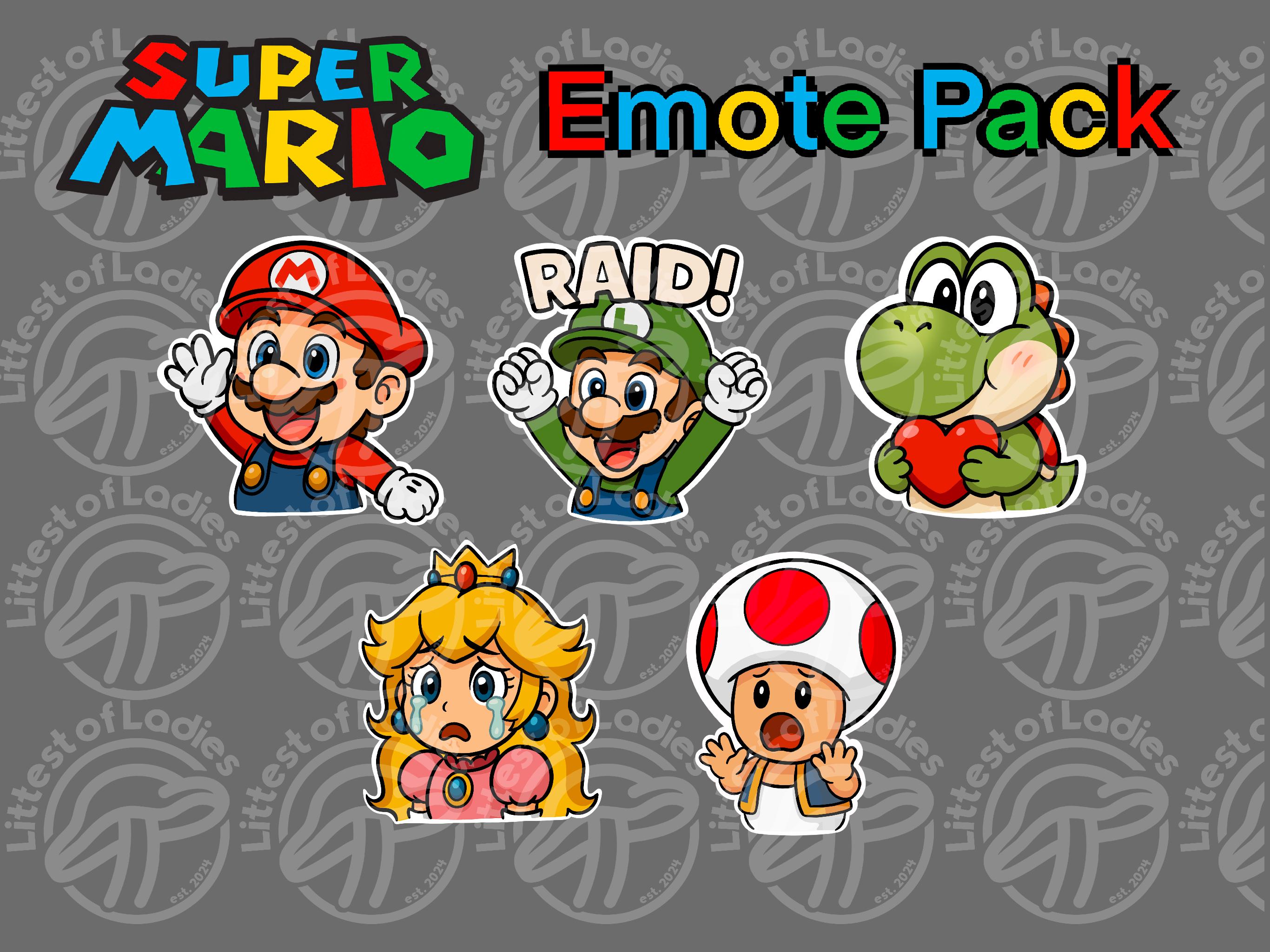 Super Mario Twitch Emotes - Etsy