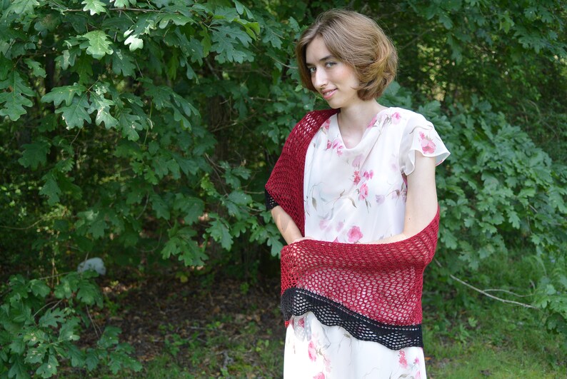 Knitting Pattern - Carmen's Omen Shawl {electronic - Etsy