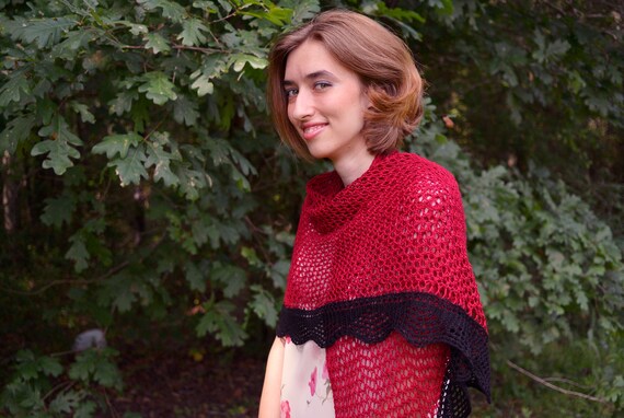 Knitting Pattern Carmen's Omen Shawl electronic | Etsy