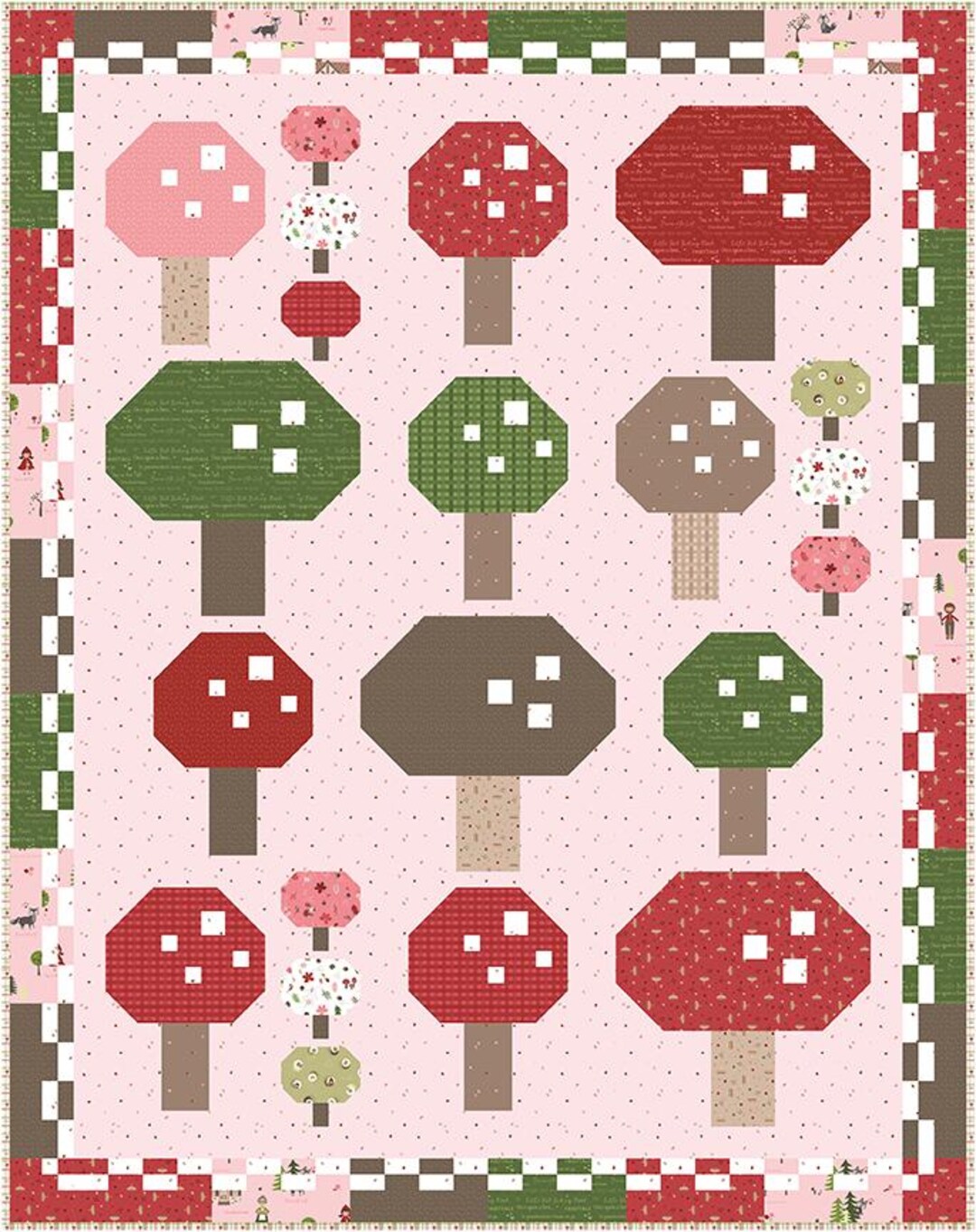 Jennifer Long Mushroom Garden Quilt Kit and Pattern - Etsy
