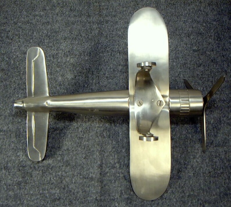 Cast AIRPLANE Model Solid Steel MODERNE Handcrafted Very Heavy | Etsy