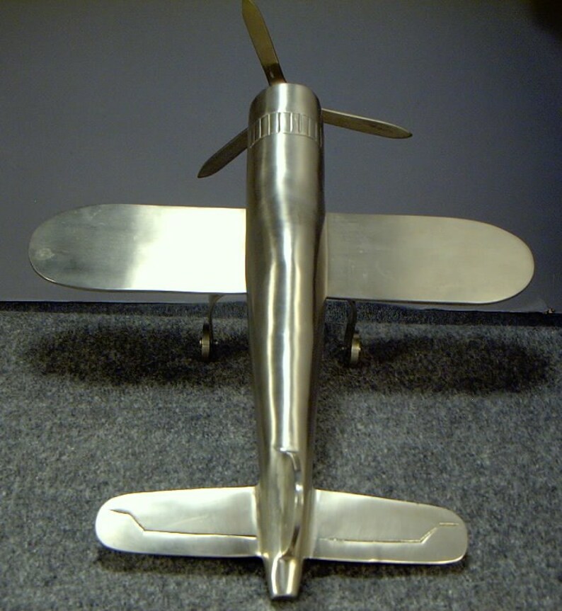 Cast AIRPLANE Model Solid Steel MODERNE Handcrafted Very Heavy | Etsy