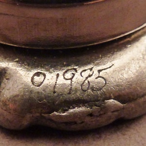 PANSY Flower, BUTTON Cover, Cast Pewter, Signed , DANFORTH, 1985, One ...