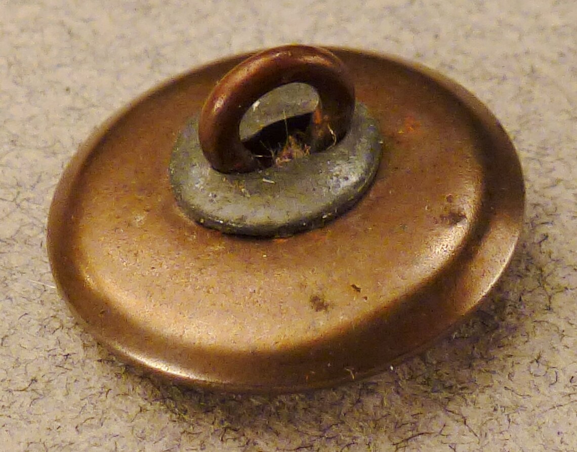 STEEL BUTTON Metal Victorian Steel Accents Round Vintage - Etsy