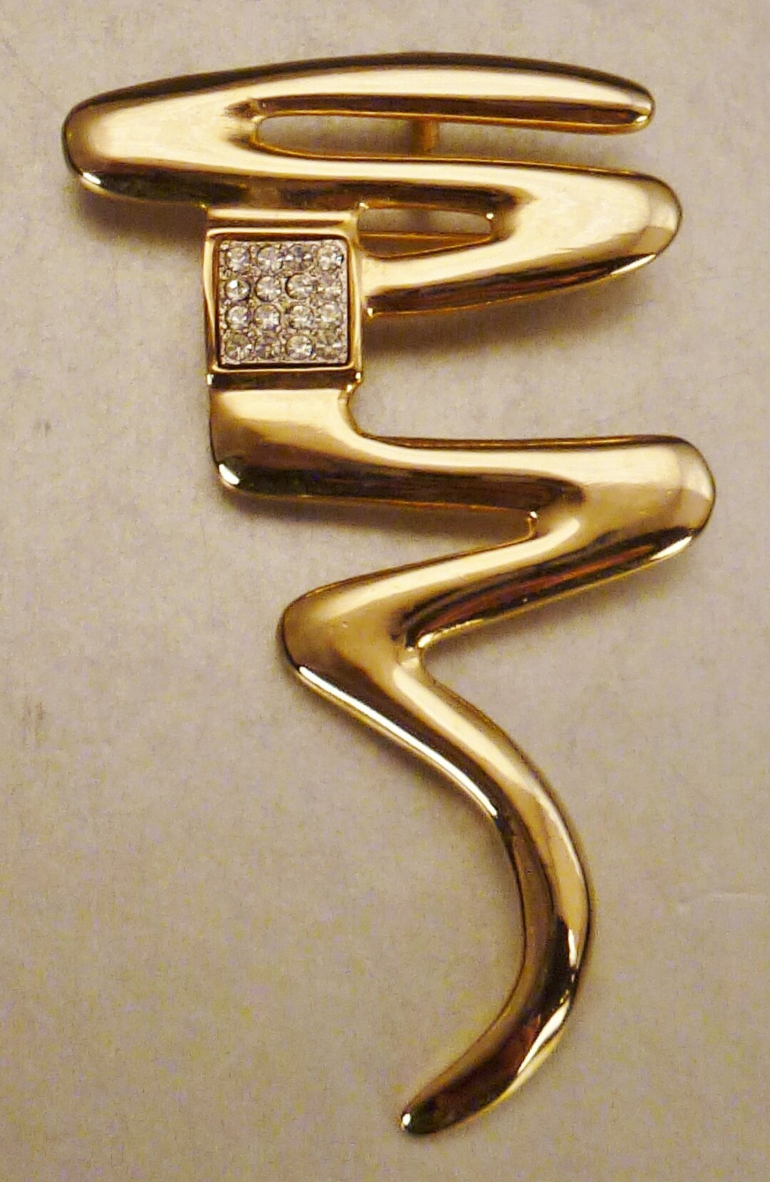 JEWELRY Vintage PARK LANE Pave Rhinestones Signed Goldtone App 3 X 2 In ...