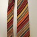 Designer Cromwell & Stokes Neck TIE SILK Satin Stripes Colorful 1980s ...