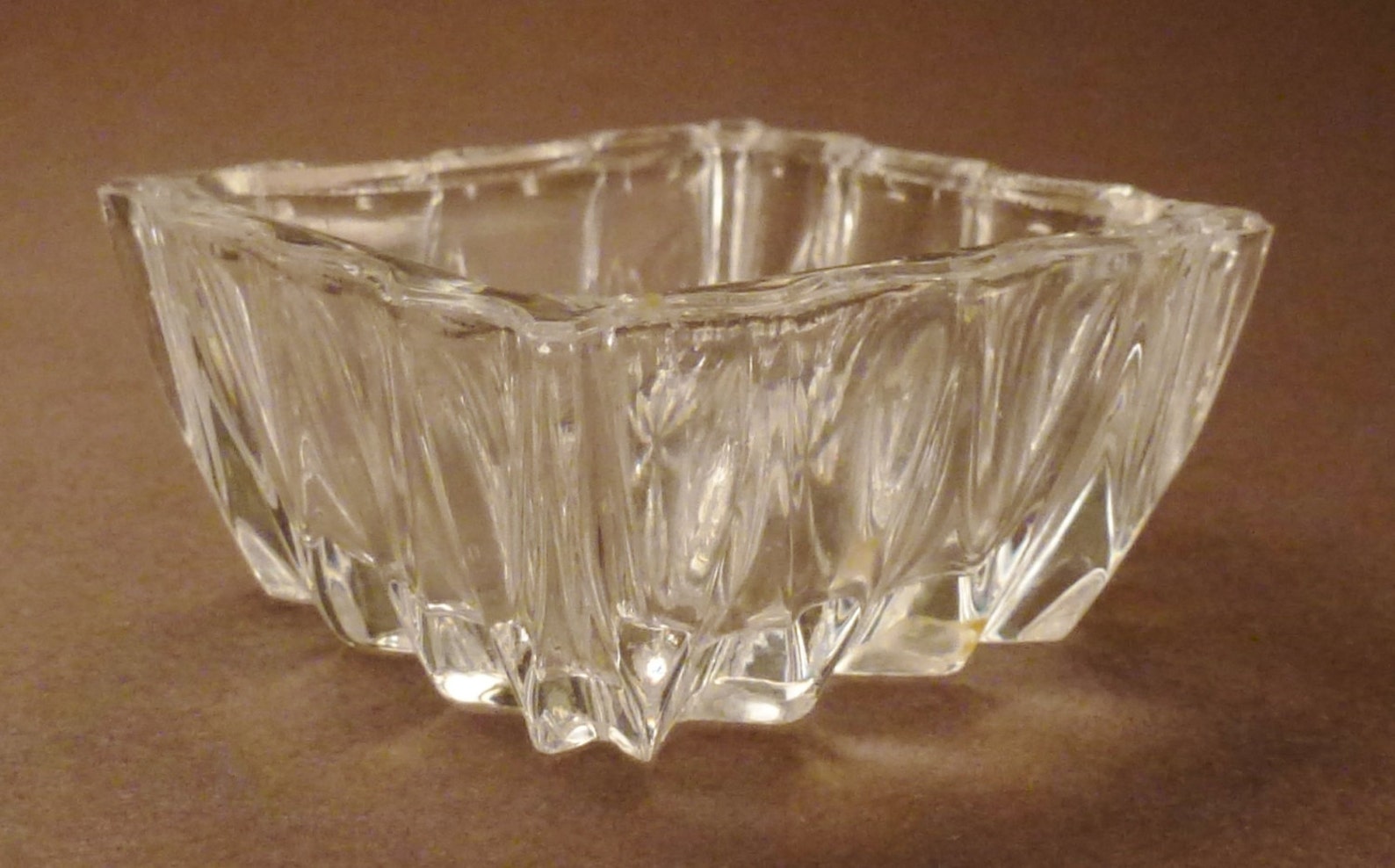 Antique CRYSTAL Glass SALT Dip BEVELED Clear Square Intricate - Etsy