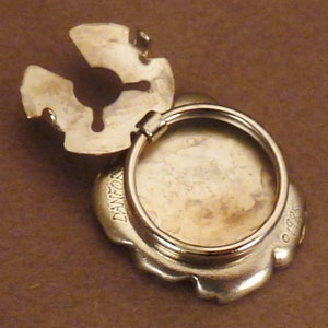 PANSY Flower, BUTTON Cover, Cast Pewter, Signed , DANFORTH, 1985, One ...