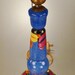 LAMP CZECHOSLOVAKIA Clarice Cliff Like Floral Peasant Art Signeg by ...
