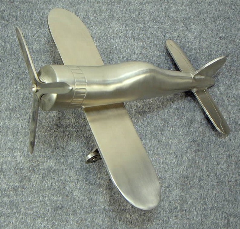 Cast AIRPLANE Model Solid Steel MODERNE Handcrafted Very Heavy | Etsy