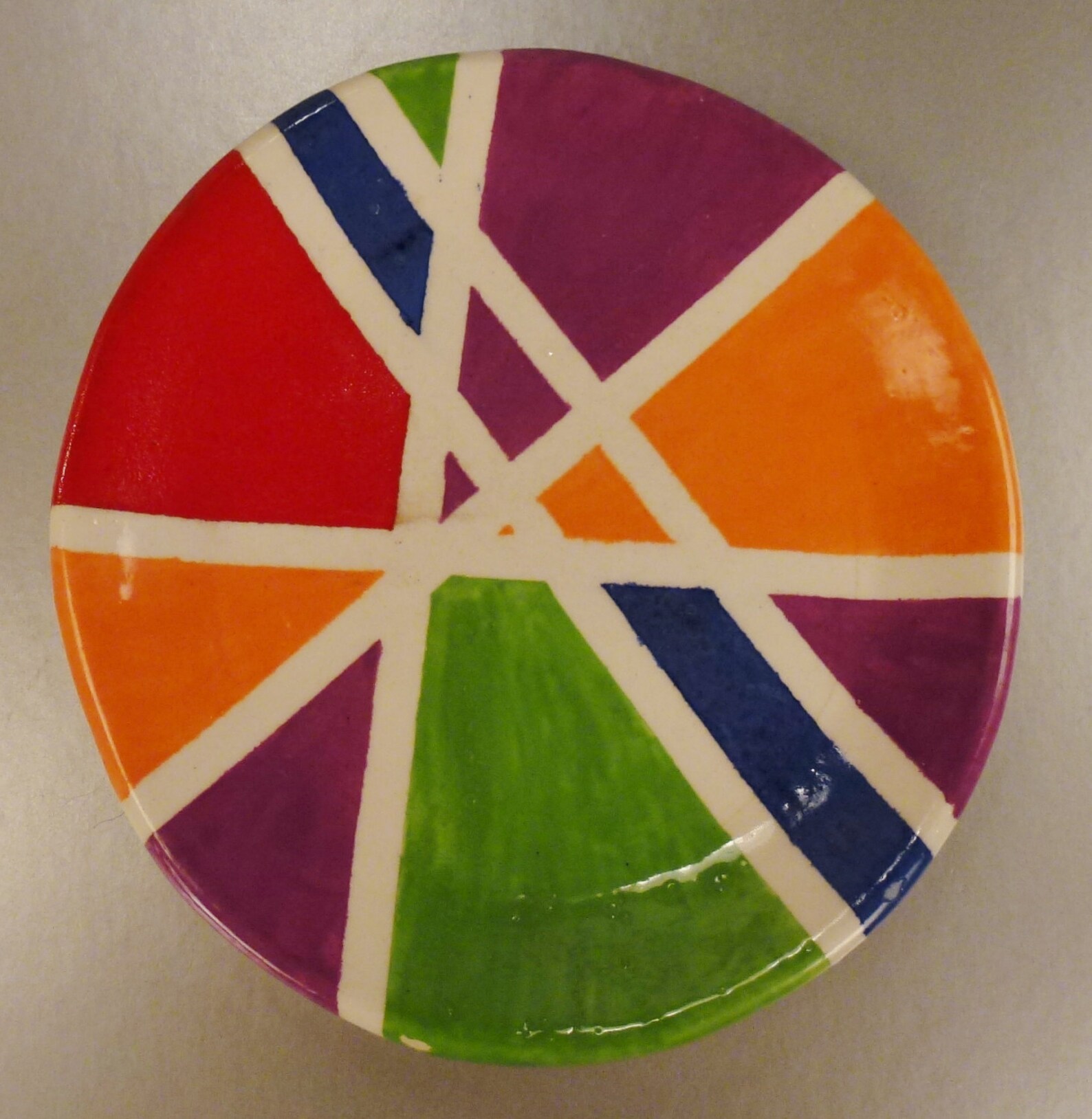 Plate STUDIO Art POTTERY Astist Signed Bowl 8 Inches Diameter | Etsy