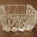 Antique CRYSTAL Glass SALT Dip BEVELED Clear Square Intricate Design ...