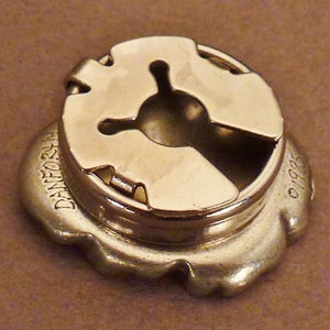PANSY Flower, BUTTON Cover, Cast Pewter, Signed , DANFORTH, 1985, One ...
