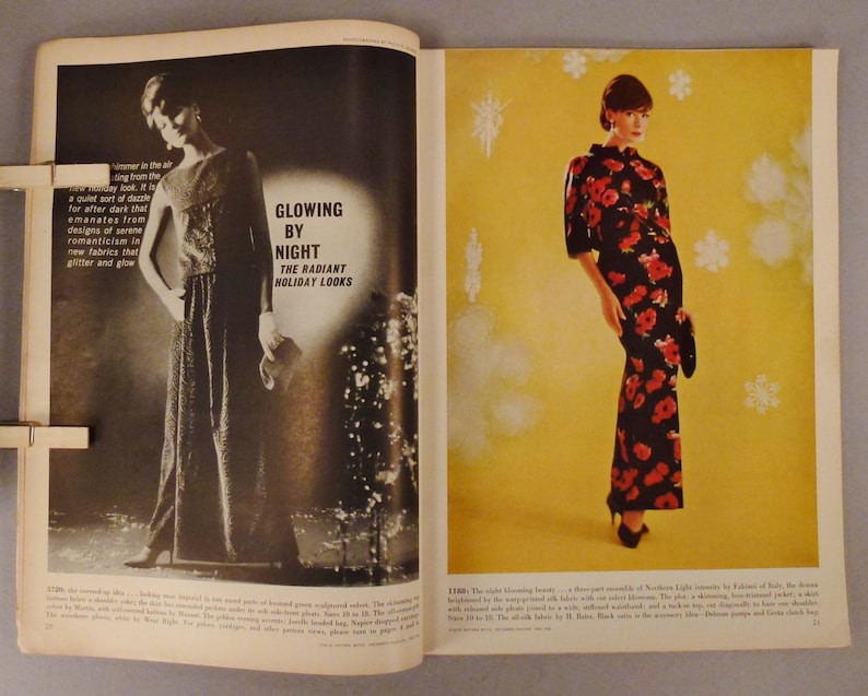 Vintage VOGUE Pattern Book Fashion DECEMBER 62-JANUARY1963 - Etsy