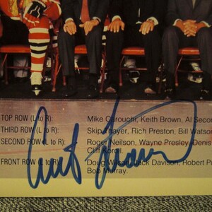 1986-7 Blackhawks CHICAGO Photo Autographed CURT FRASER - Etsy