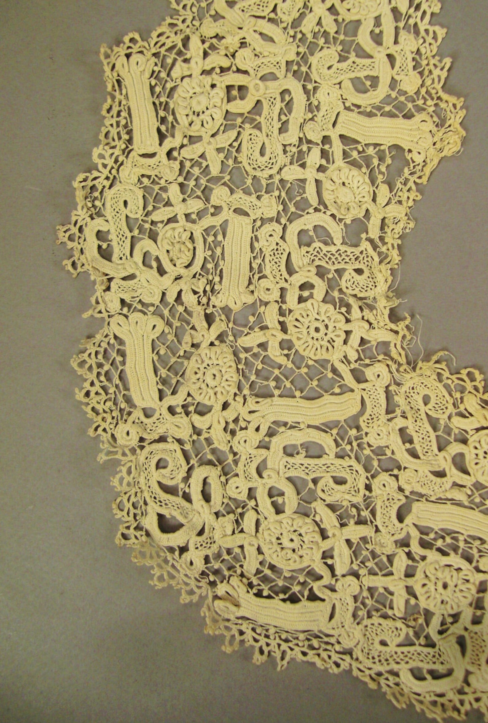 Stunning IRISH LACE COLLAR Handcrafted Bobbin Linen Floss - Etsy