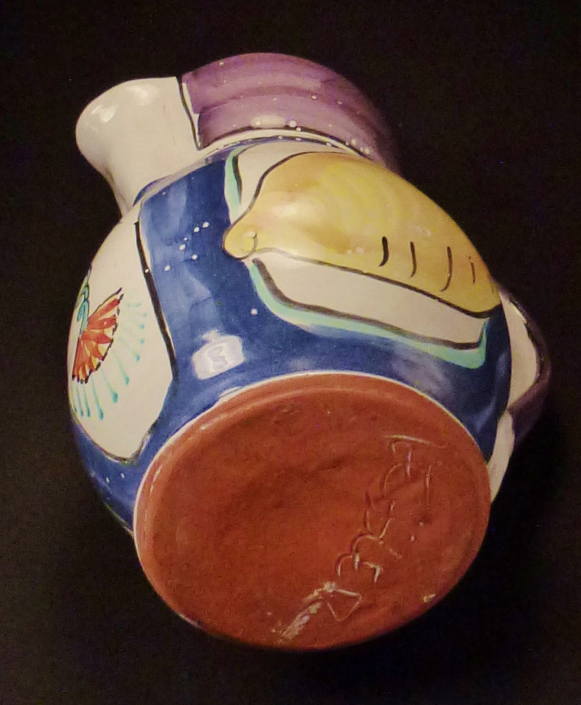 STUDIO PITCHER MODERN Ceramic Signed Kessler pottery 1980s | Etsy