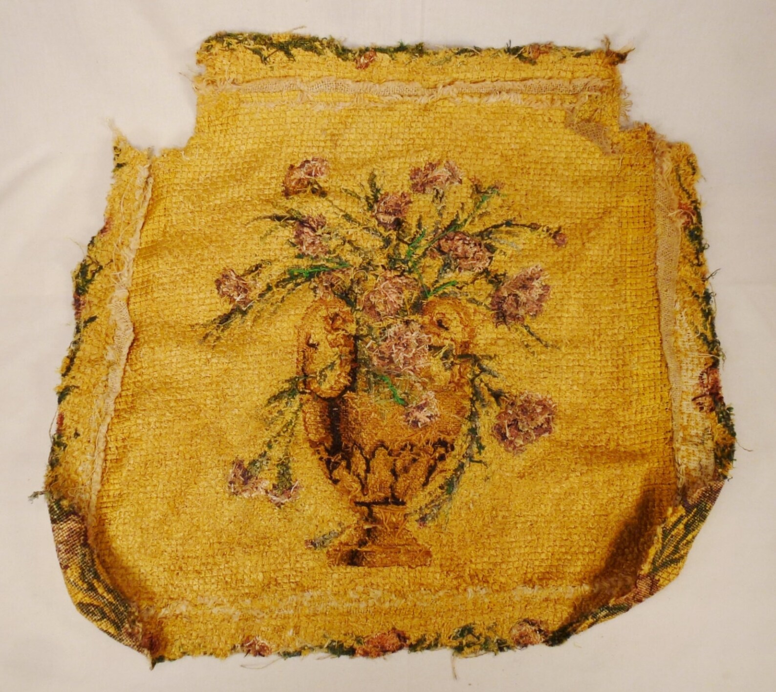 ANTIQUE FRENCH PETIT Point Needlepoint Chair Cover All Silk | Etsy