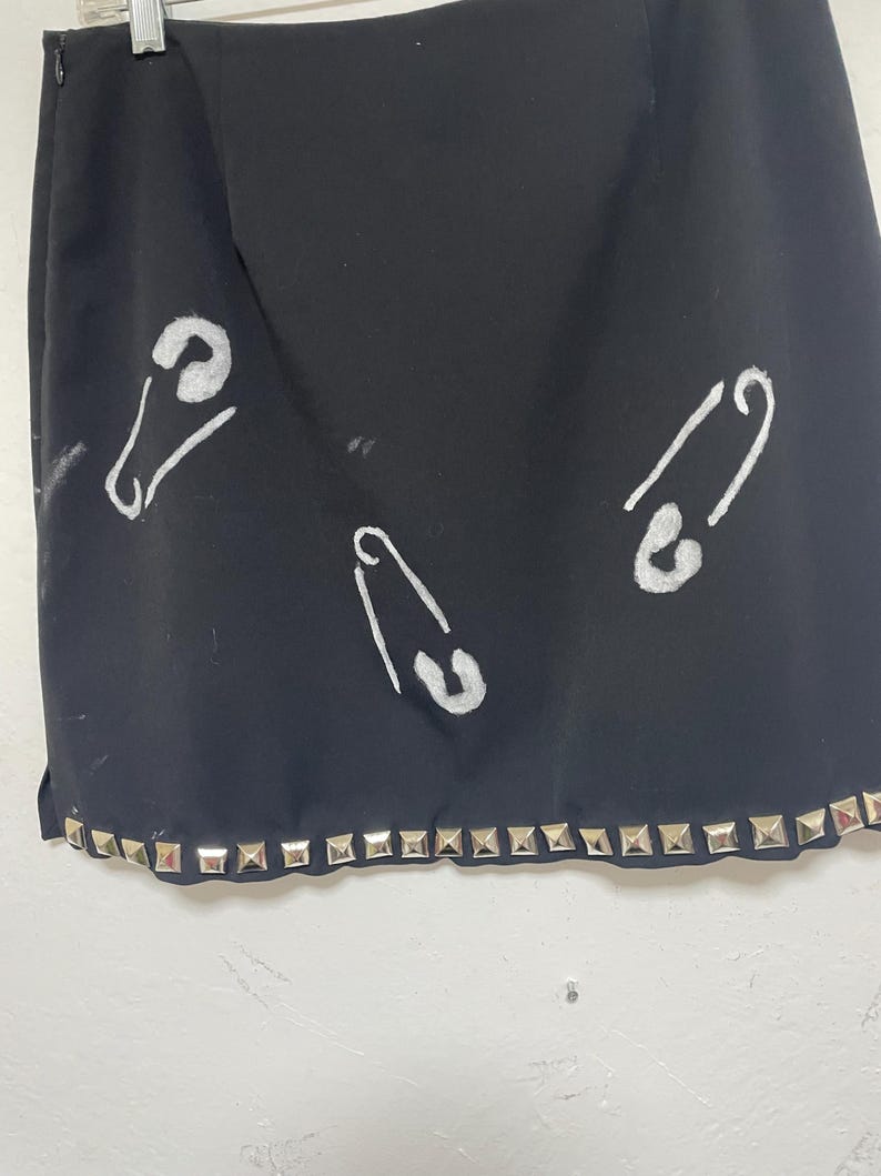 Safety Pin Punk Skirt - Etsy