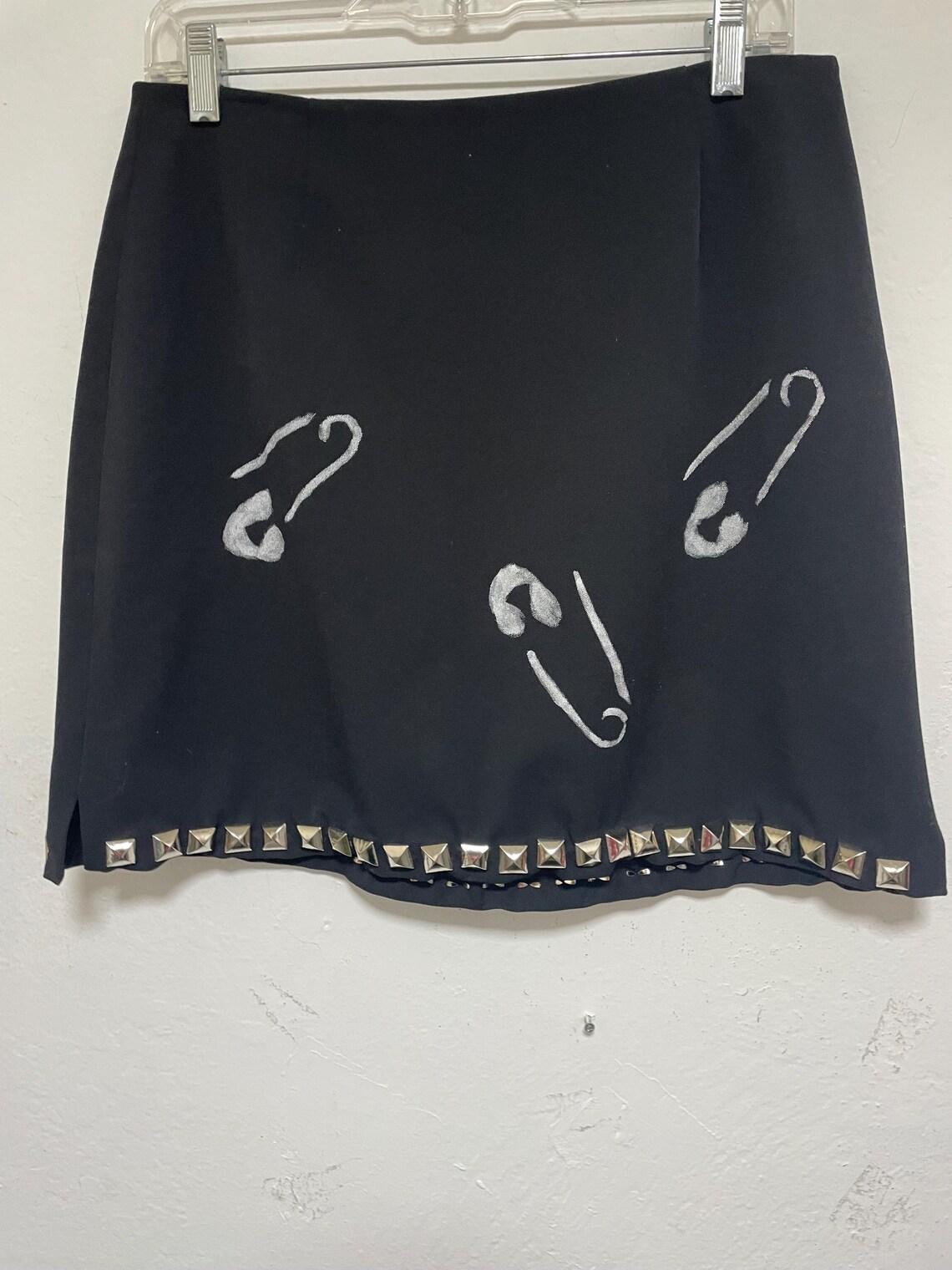 Safety Pin Punk Skirt - Etsy