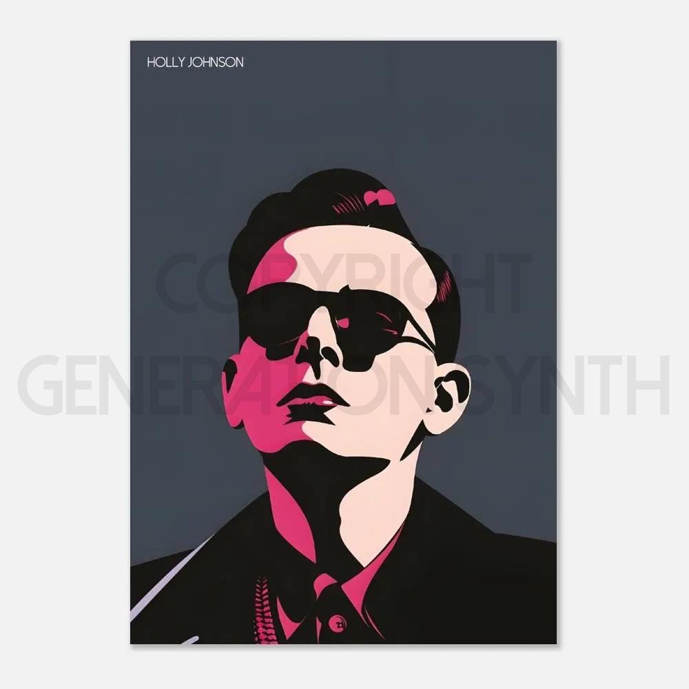 Holly Johnson Frankie Goes to Hollywood FGTH Band Art Print Synth ...
