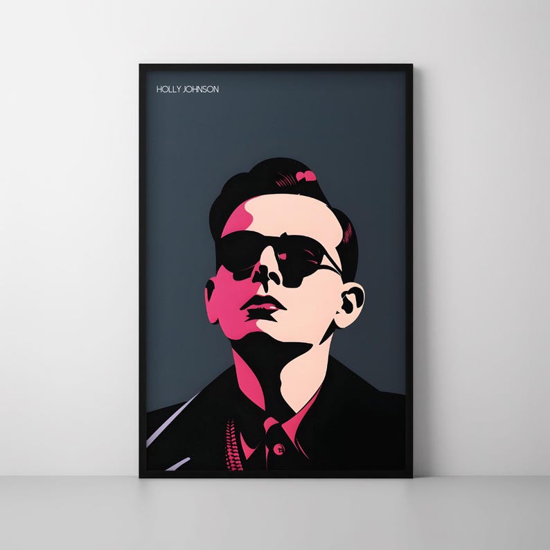 Holly Johnson Frankie Goes to Hollywood FGTH Band Art Print Synth ...