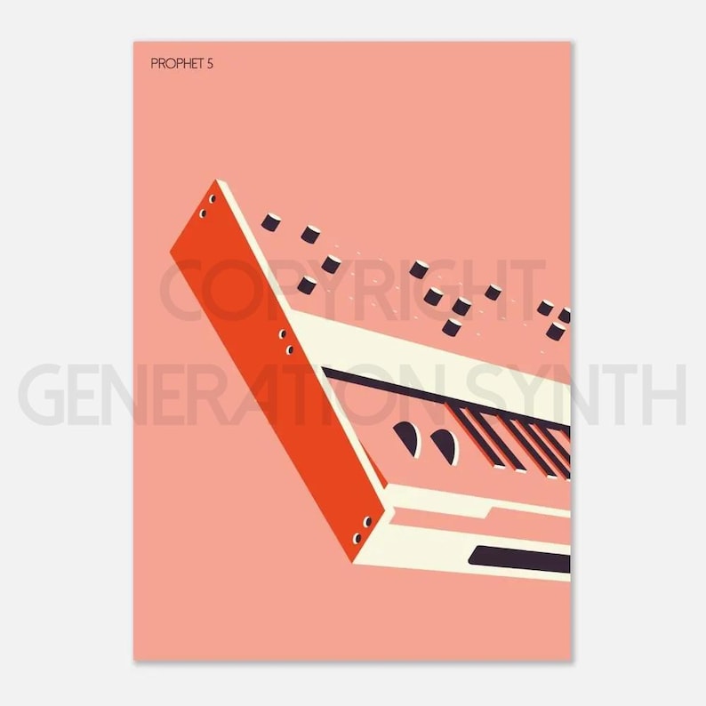 Sequential Prophet 5 | Synthesizer | Instrument Art Print | Synth ...