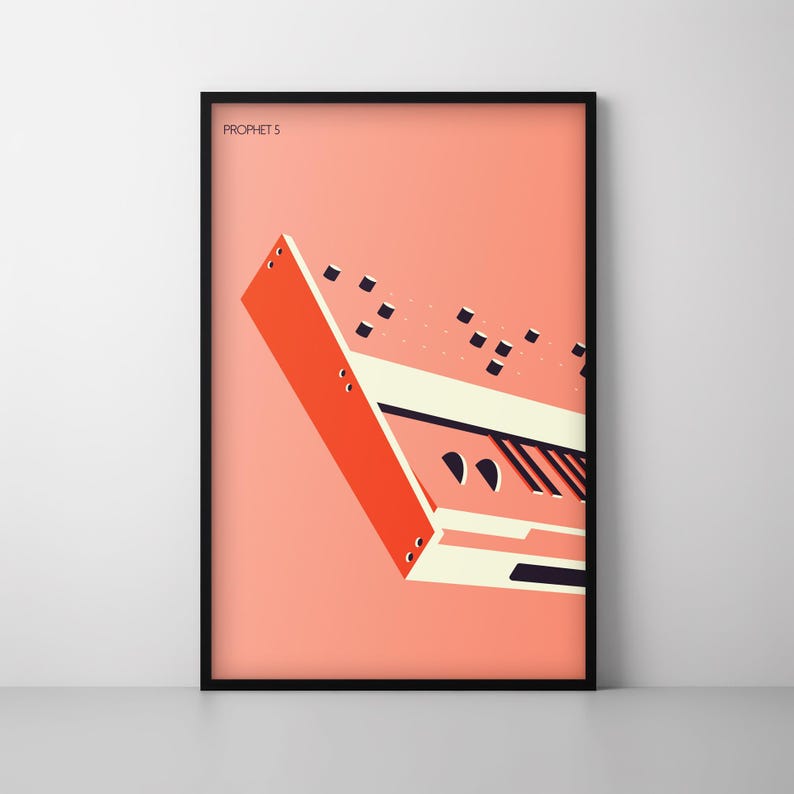 Sequential Prophet 5 | Synthesizer | Instrument Art Print | Synth ...