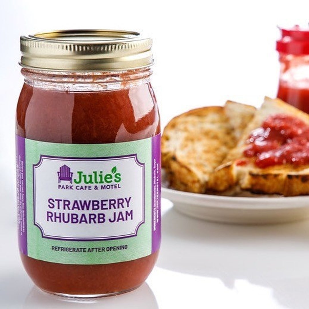 Strawberry Rhubarb Jam/topping - Etsy