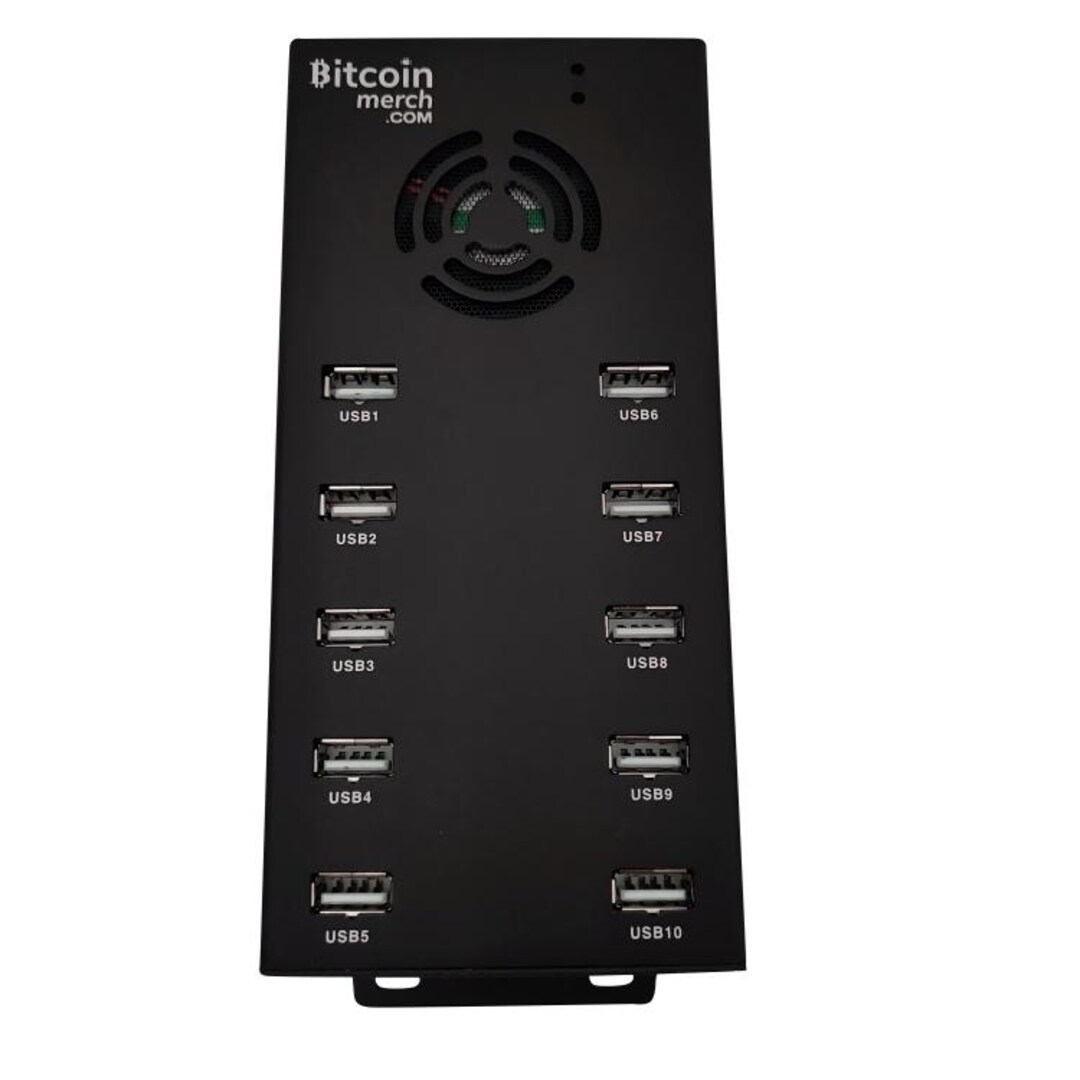 10 Port Powered USB Hub 120W 12V 10A, for Compac F, Newpac, Antminer ...