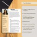 Resume CV Template With Photo Word Doc Resume, Professional Resume ...